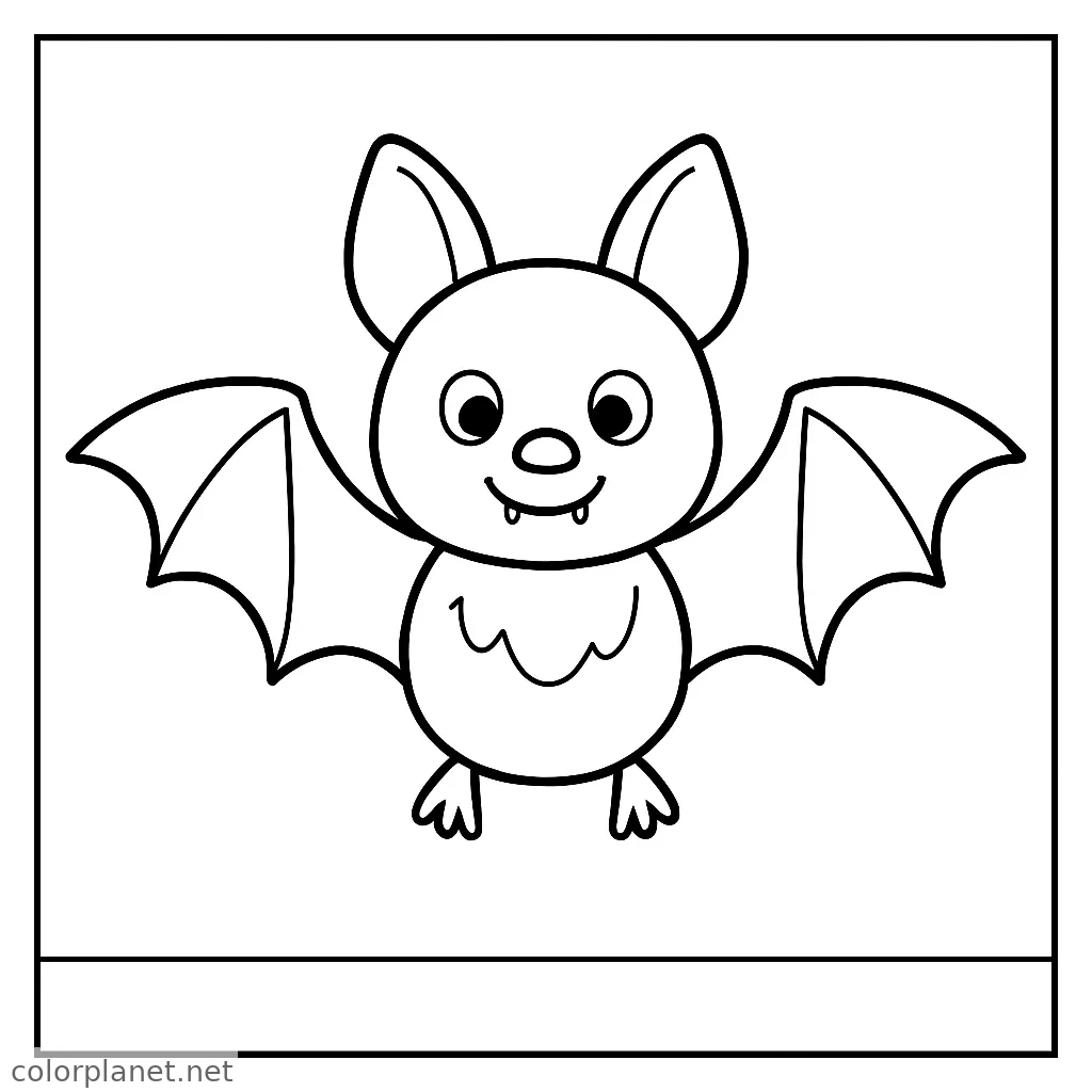 Netopier omalovánka – zábavná coloring page pre deti - ColorPlanet